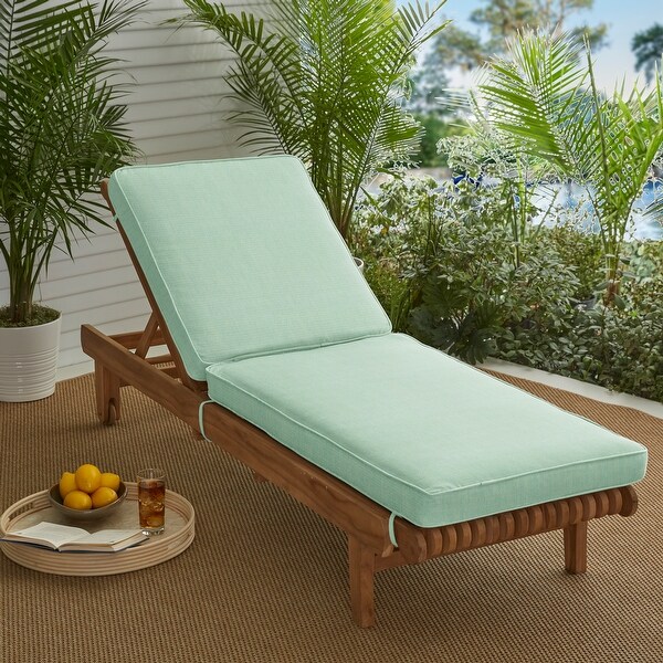 Sorra Home Sunbrella Indoor Outdoor Chaise Lounge Cushion 24 W x 73 L x 3 H Bed Bath Beyond 5072565